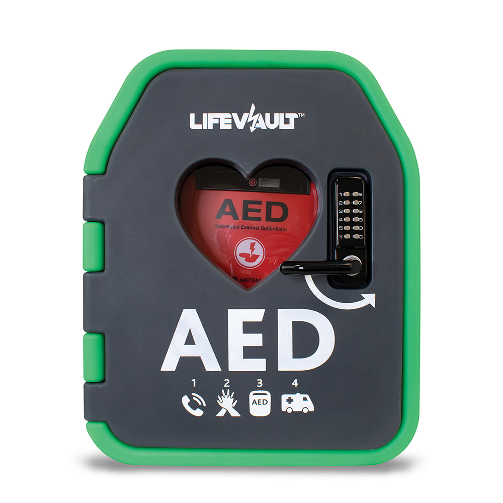 LIfeVault Temperature Controlled AED Cabinet Lockable Door – Reliance ...